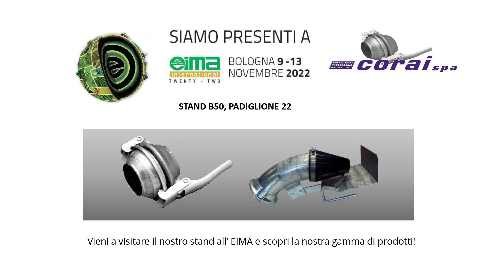 EIMA, del 9 al 13 de noviembre de 2022 | CORAI s.r.l.